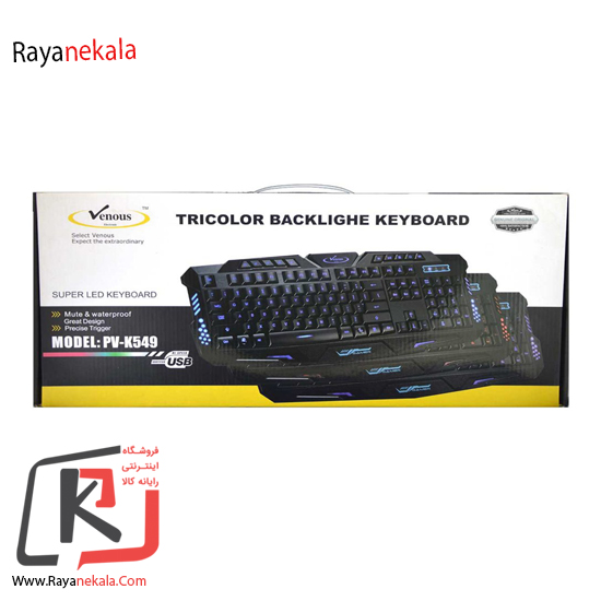 کیبورد Venous PV-K549 | رایانه کالا دیجیتال | کیبورد ونوس | k549